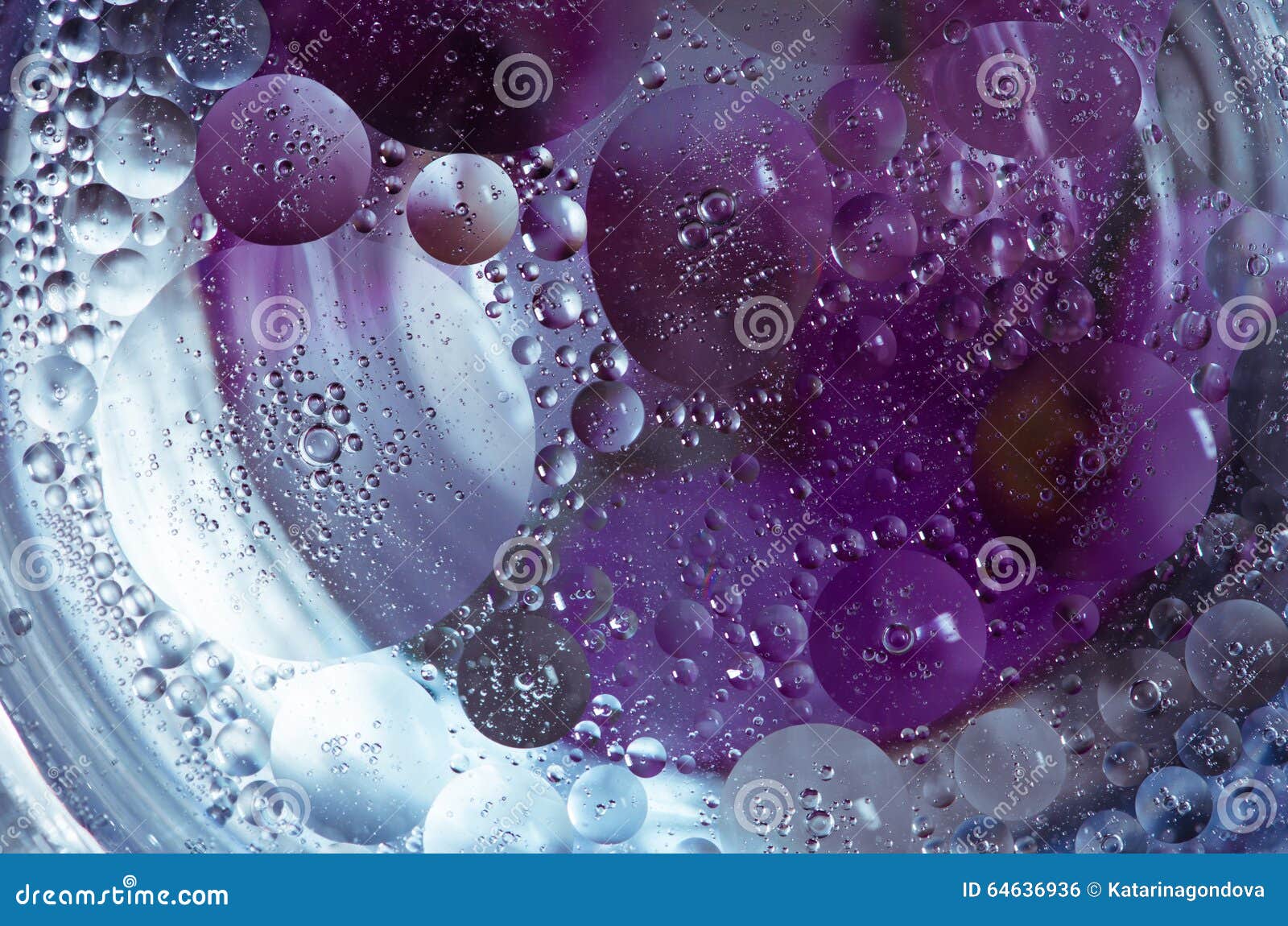 Oil bubble on water stock photo. Image of color, horizontal - 64636936