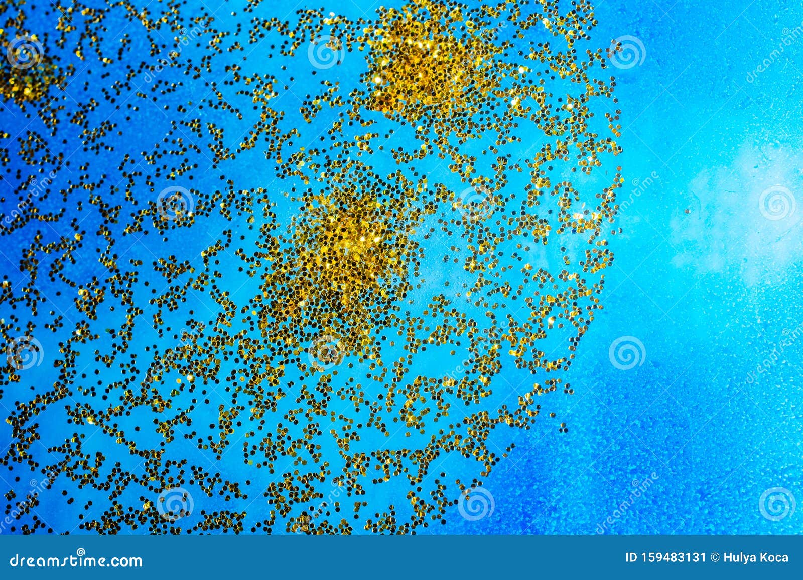 Macro Shot of Water Oil Emulsion Over Colored Background Stock Image ...