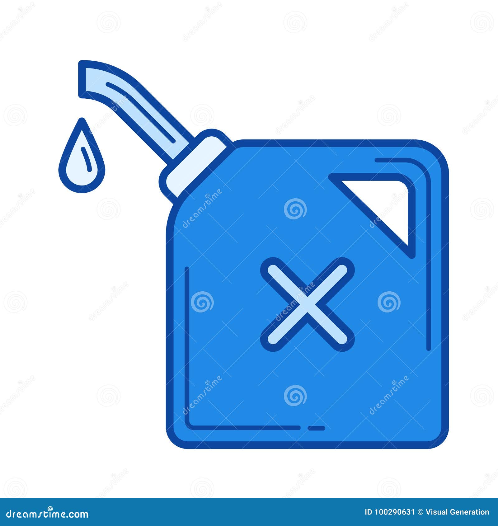 Oil can line icon. stock vector. Illustration of icon - 100290631