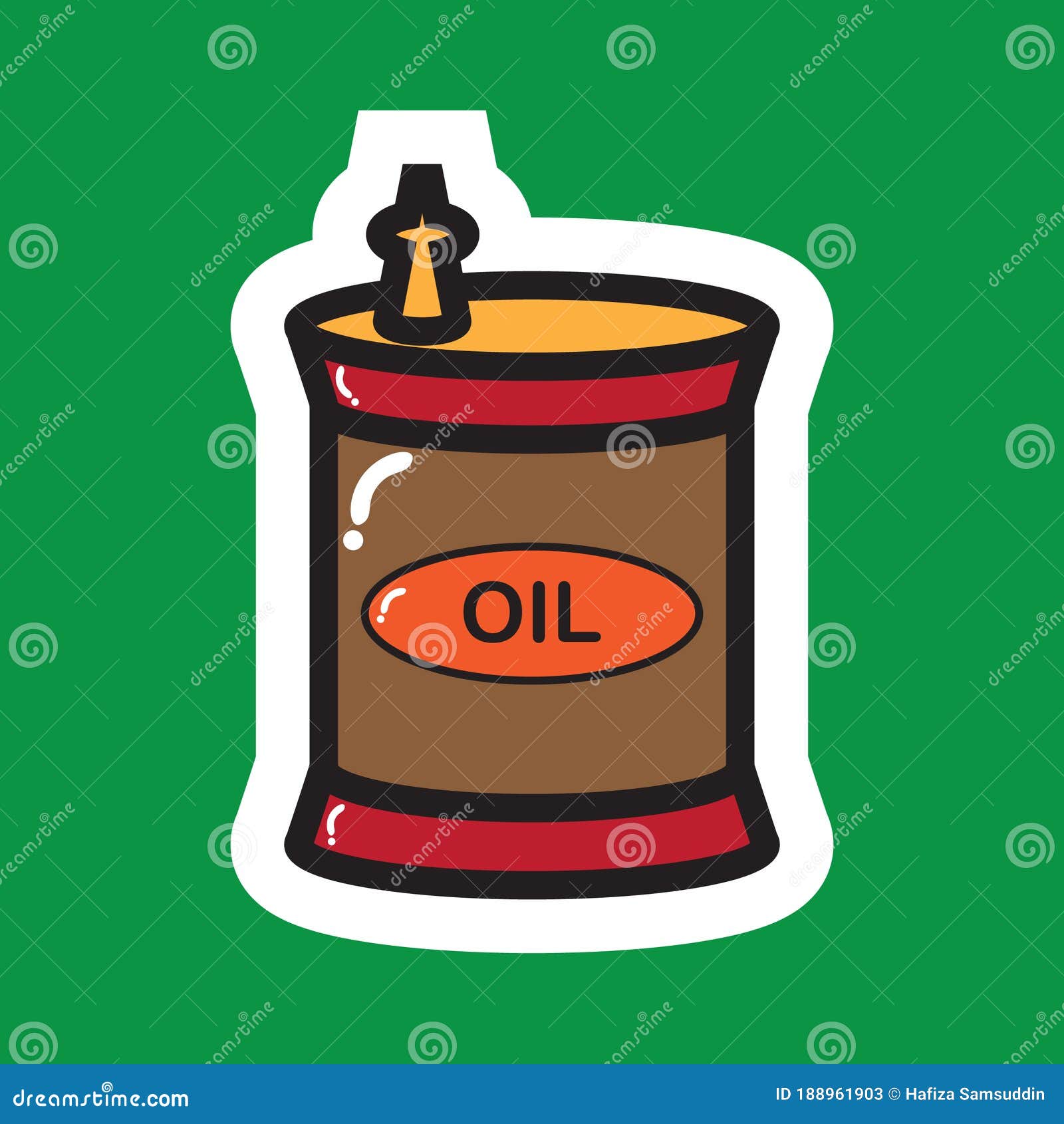 Oil Can. Vector Illustration Decorative Design Stock Vector ...