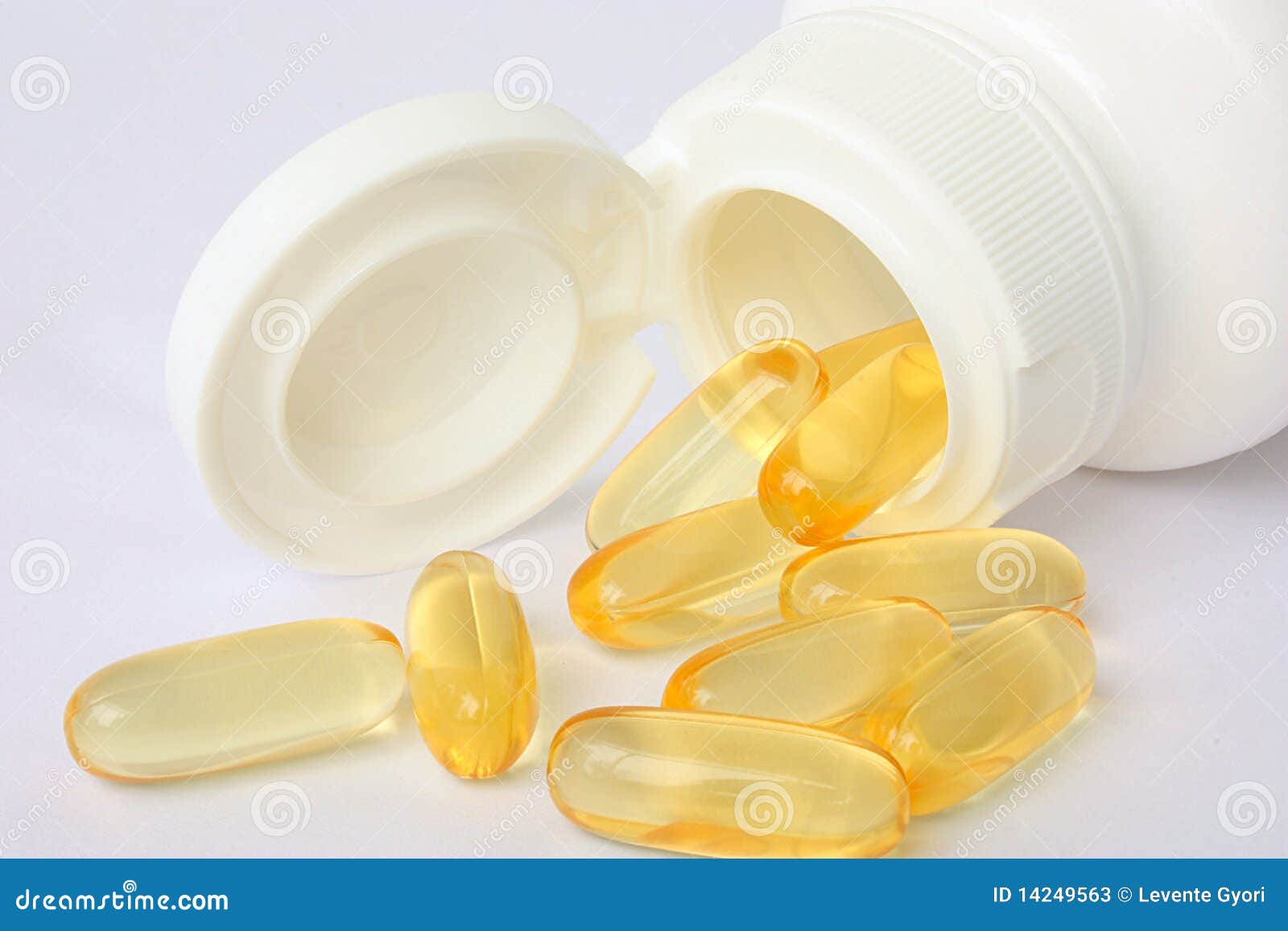 Oil capsules stock image. Image of large, color, lecithin - 14249563