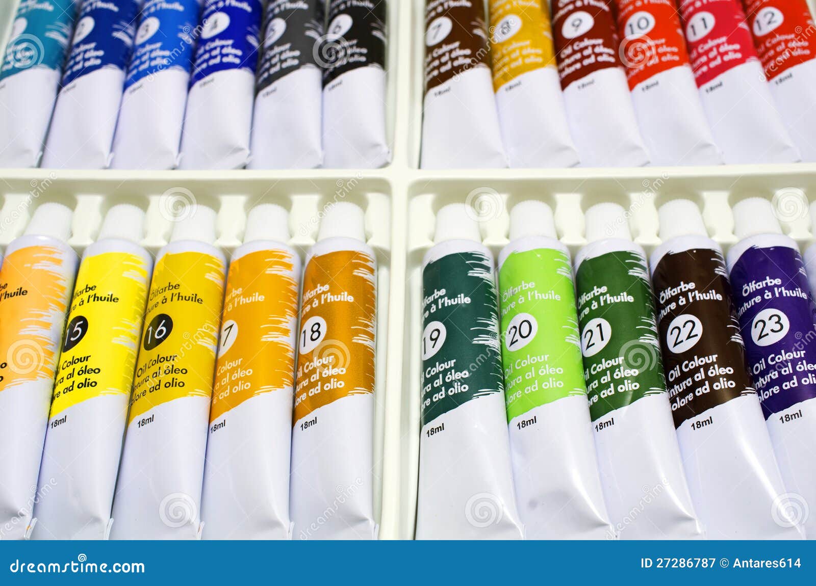 Oil Color Tubes stock image. Image of equipment, paintbrush - 27286787