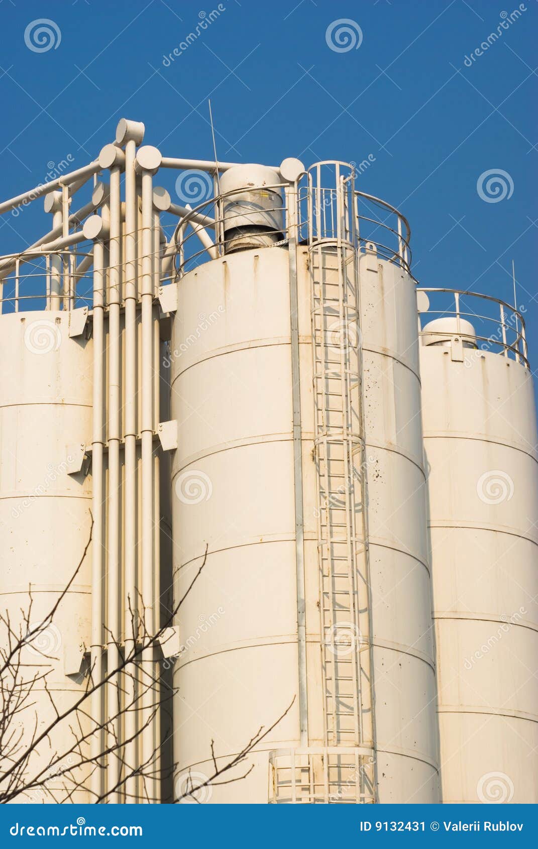 Oil containers stock image. Image of platform, storage - 9132431