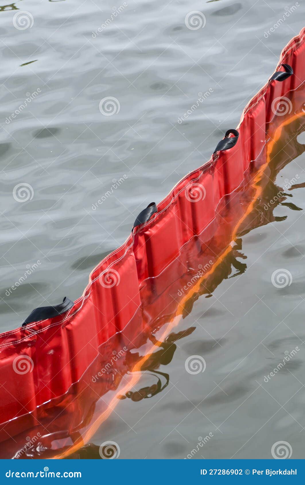 Oil containment boom stock photo. Image of ecology, floating - 27286902