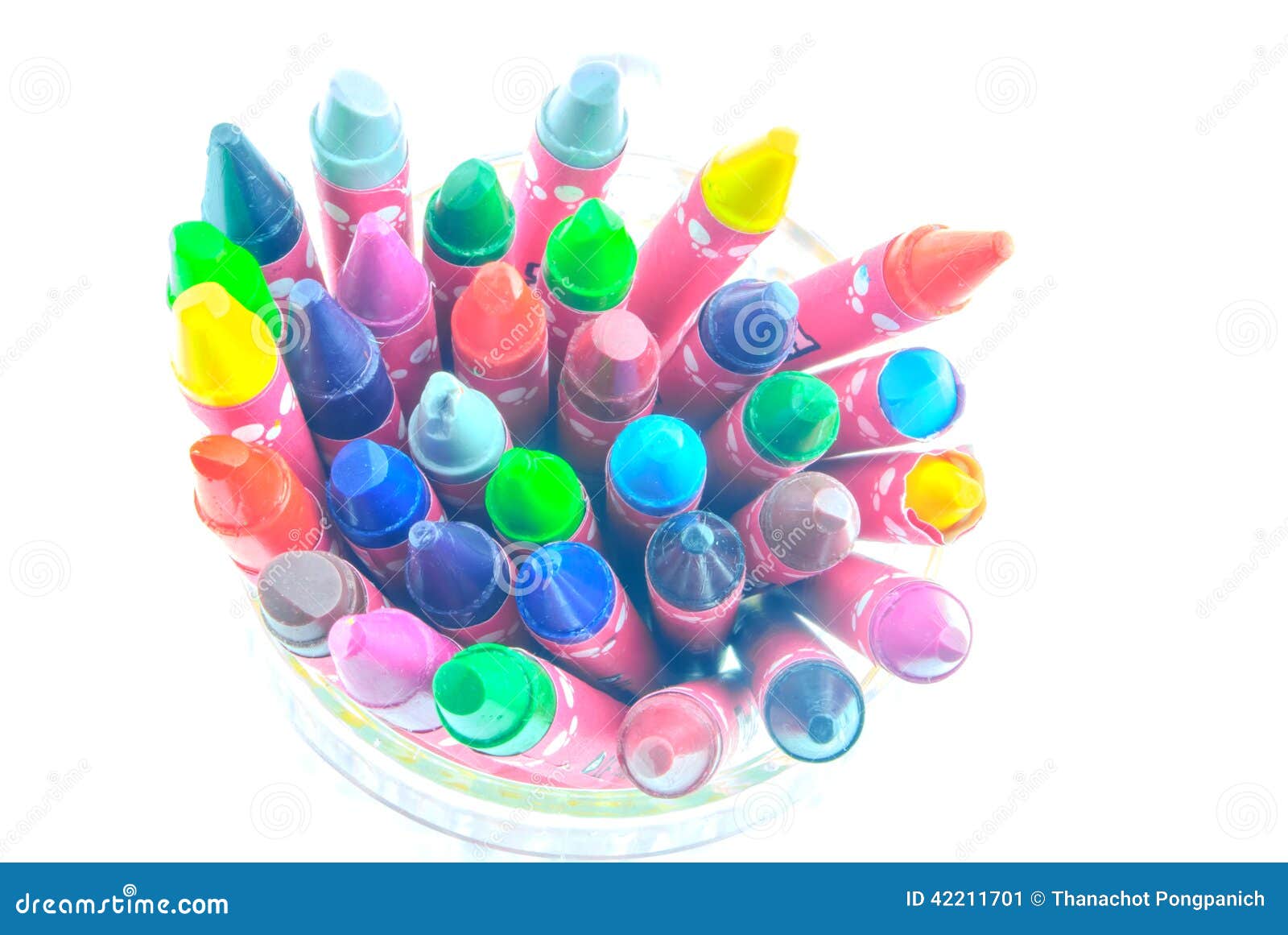 Oil crayons isolated stock image. Image of artist, equipment - 42211701