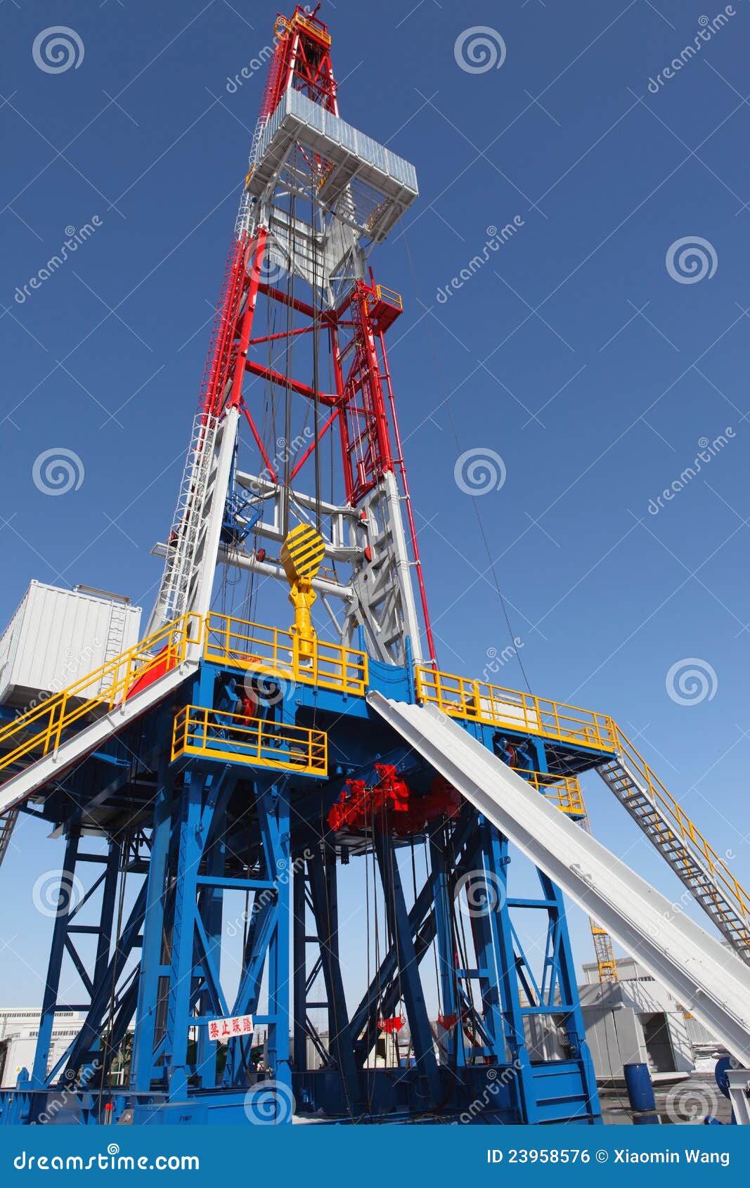 Oil derrick stock photo. Image of drilling, pump, operate - 23958576