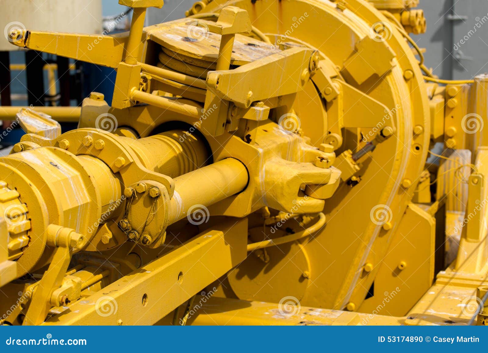 Oil Derrick with Top Drive for Ocean Drilling Stock Photo - Image of ...