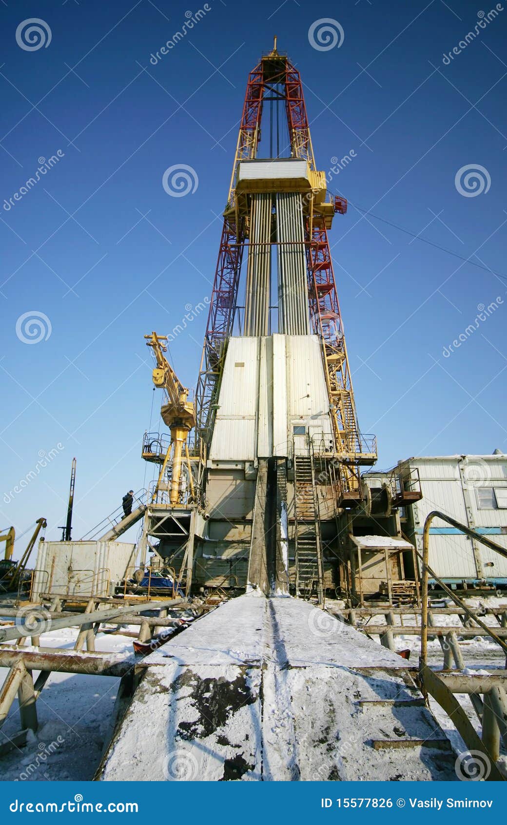 Oil derricks stock photo. Image of technology, pipe, fuel - 15577826