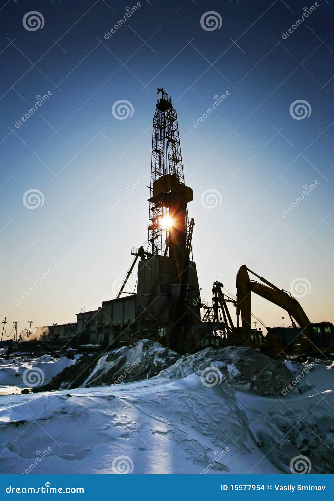 Oil derricks stock photo. Image of lever, derricks, industry - 15577954