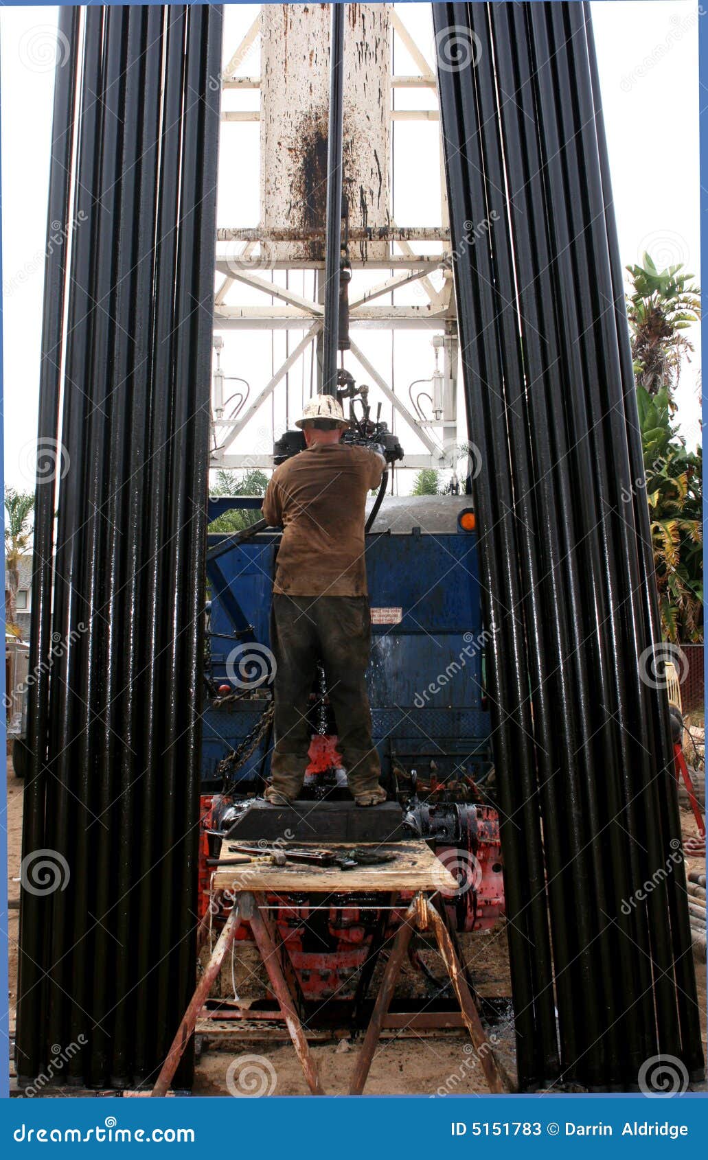 Oil drill operator stock image. Image of manual, petroleum - 5151783