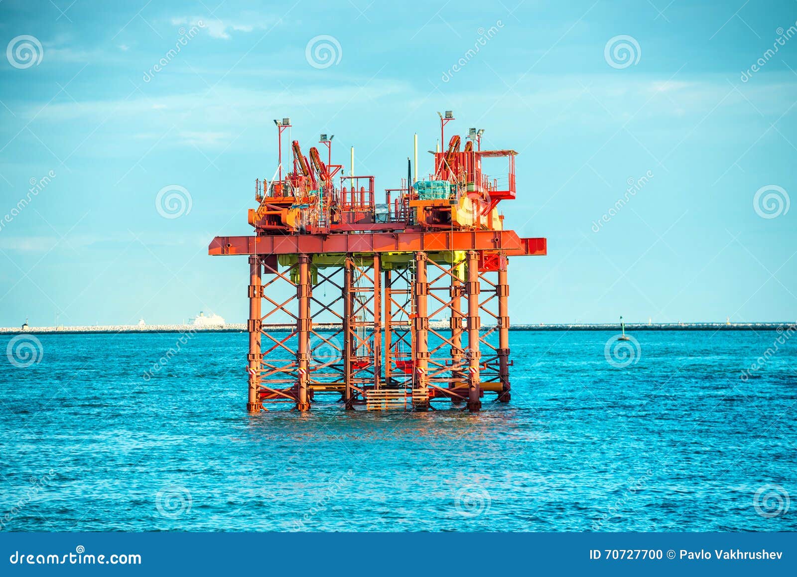 Drilling Rig Offshore Rig Floor Equipment. Stock Image | CartoonDealer ...