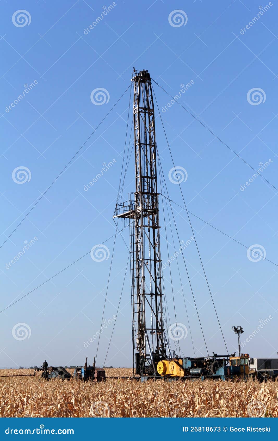 Oil drilling rig stock image. Image of engine, power - 26818673