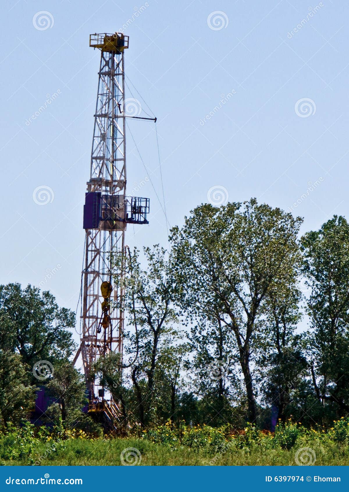 Oil Drilling Rig stock photo. Image of fields, petroleum - 6397974