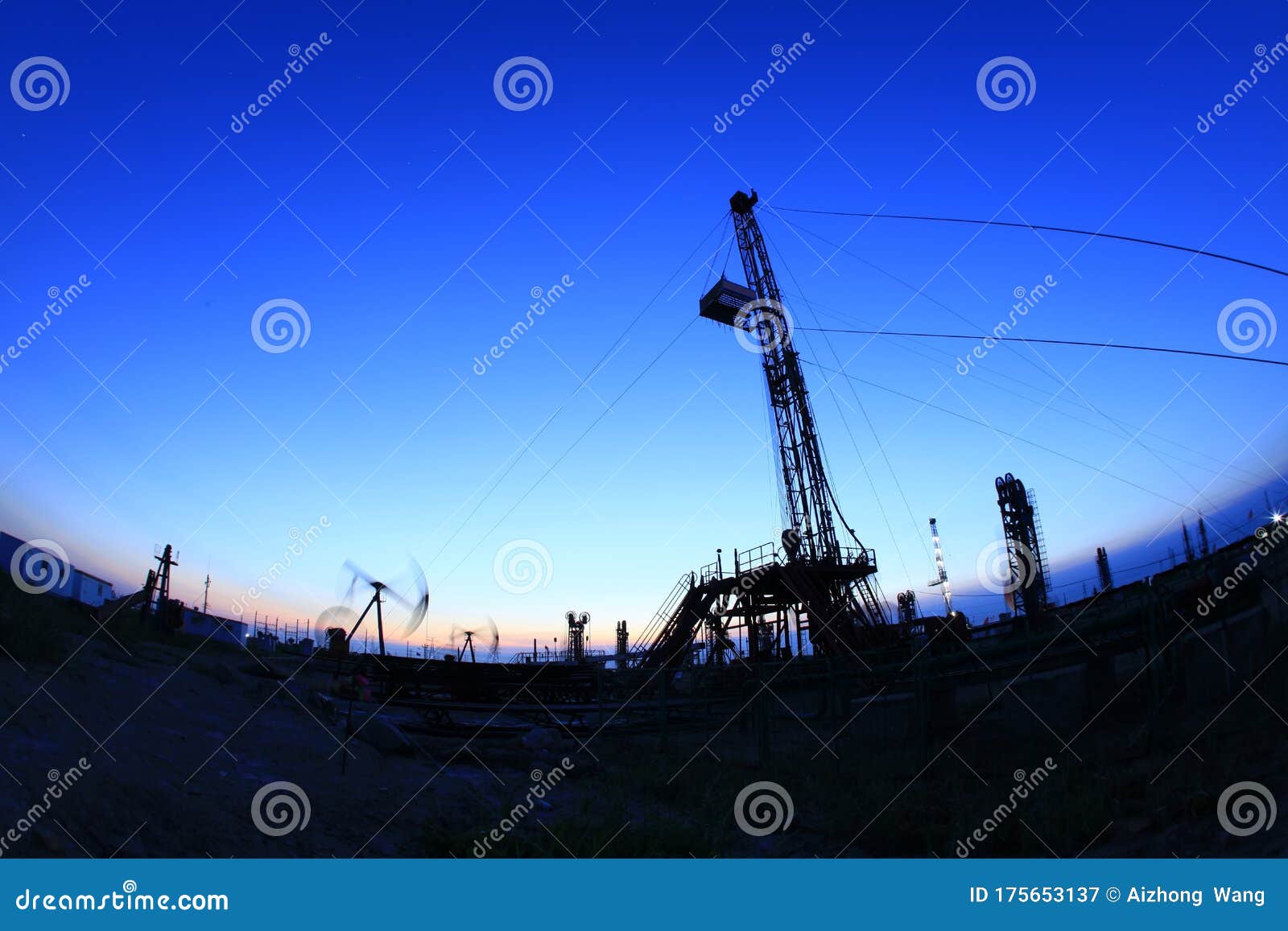 Oil drilling rig stock image. Image of business, energy - 175653137