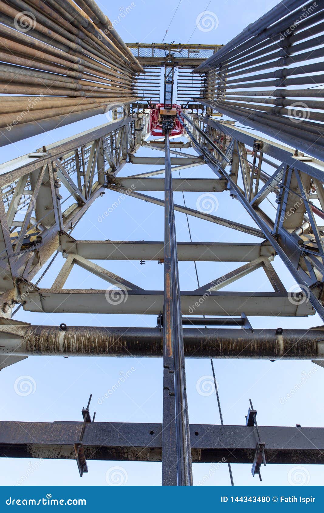 Oil Drilling Rig Inside View Stock Photo - Image of petroleum, land ...