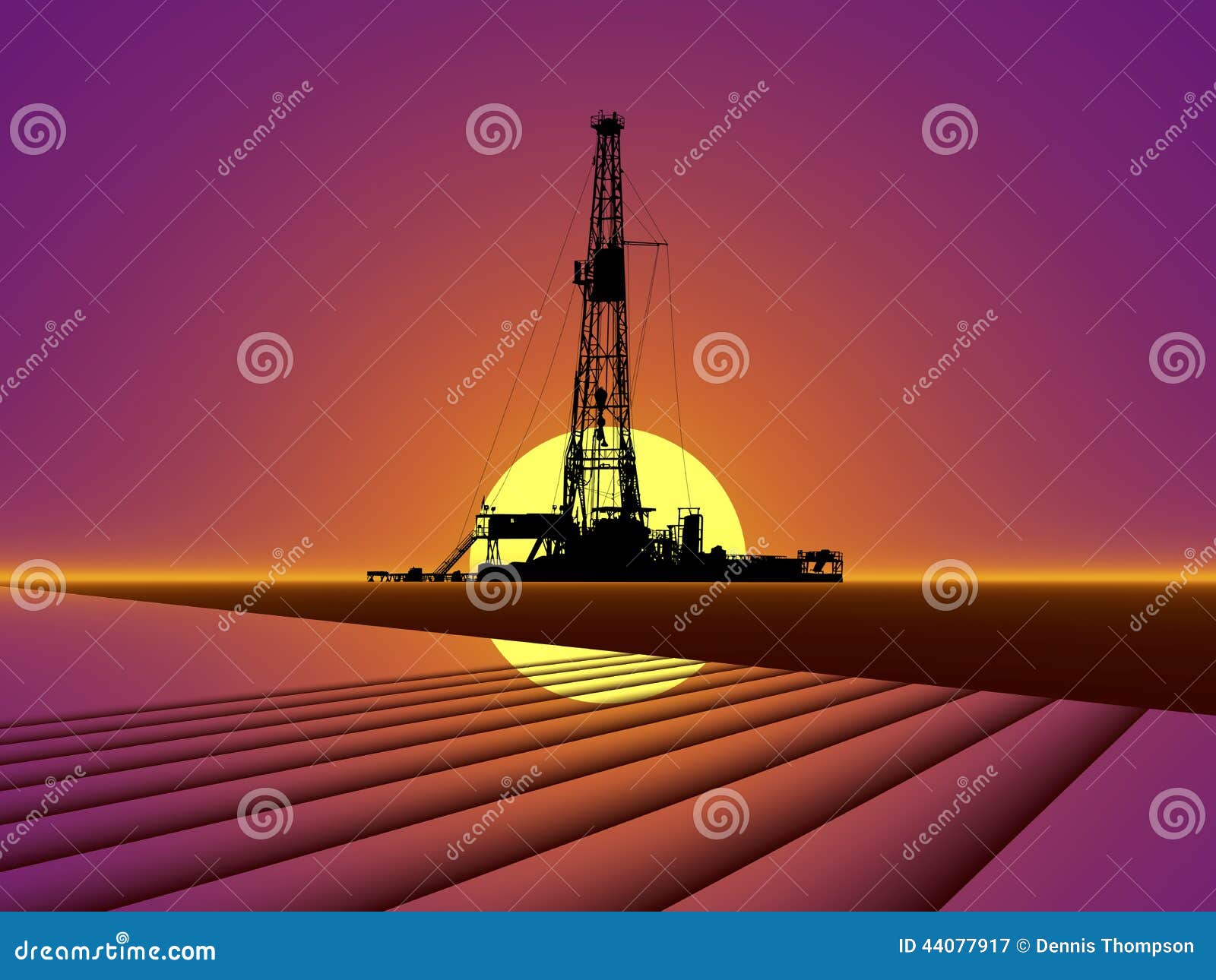 Oil Gas Industry Oilfield Drilling Rig Oil Pump Jack Offshore ...
