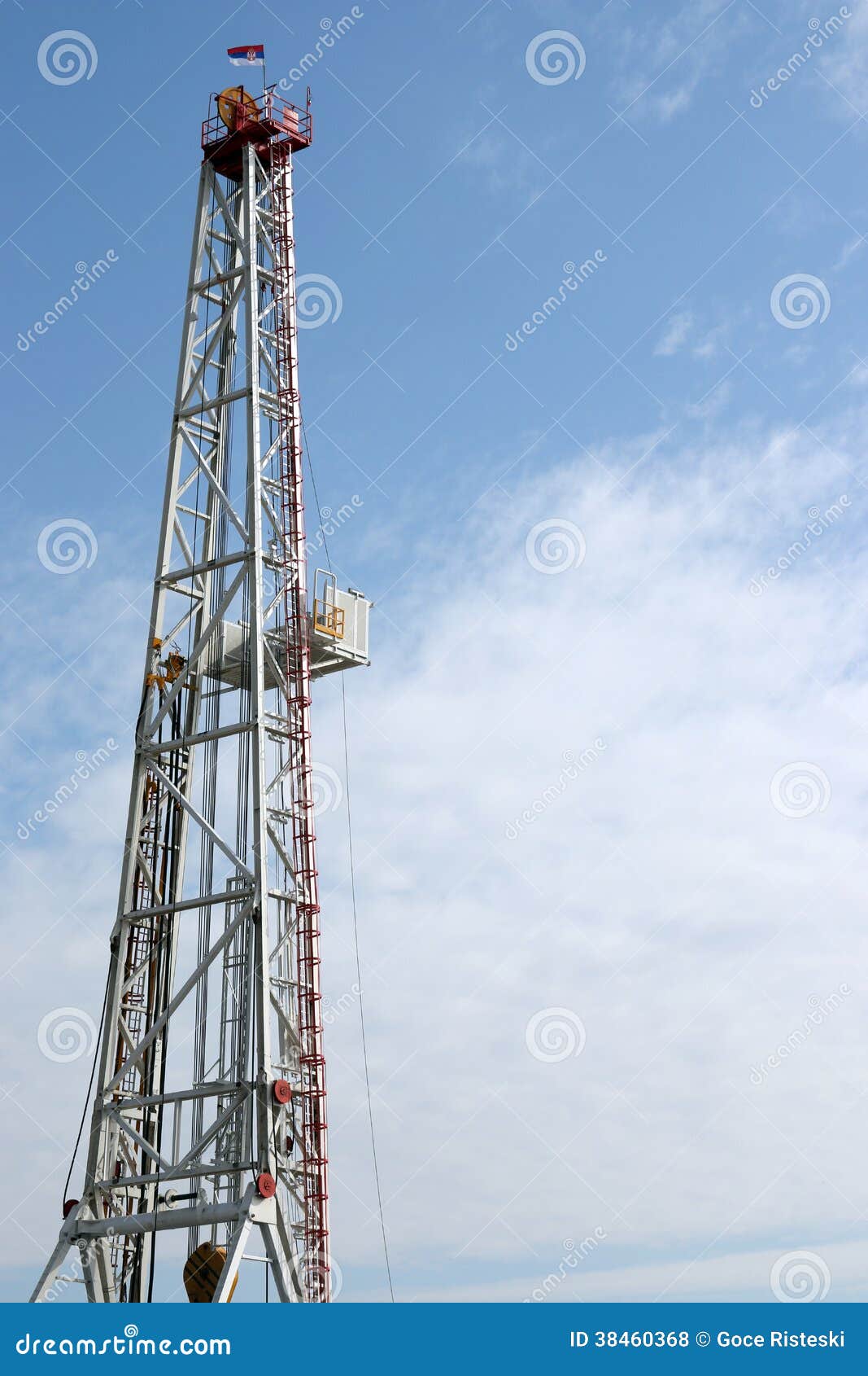 Oil drilling rig tower stock photo. Image of equipment - 38460368