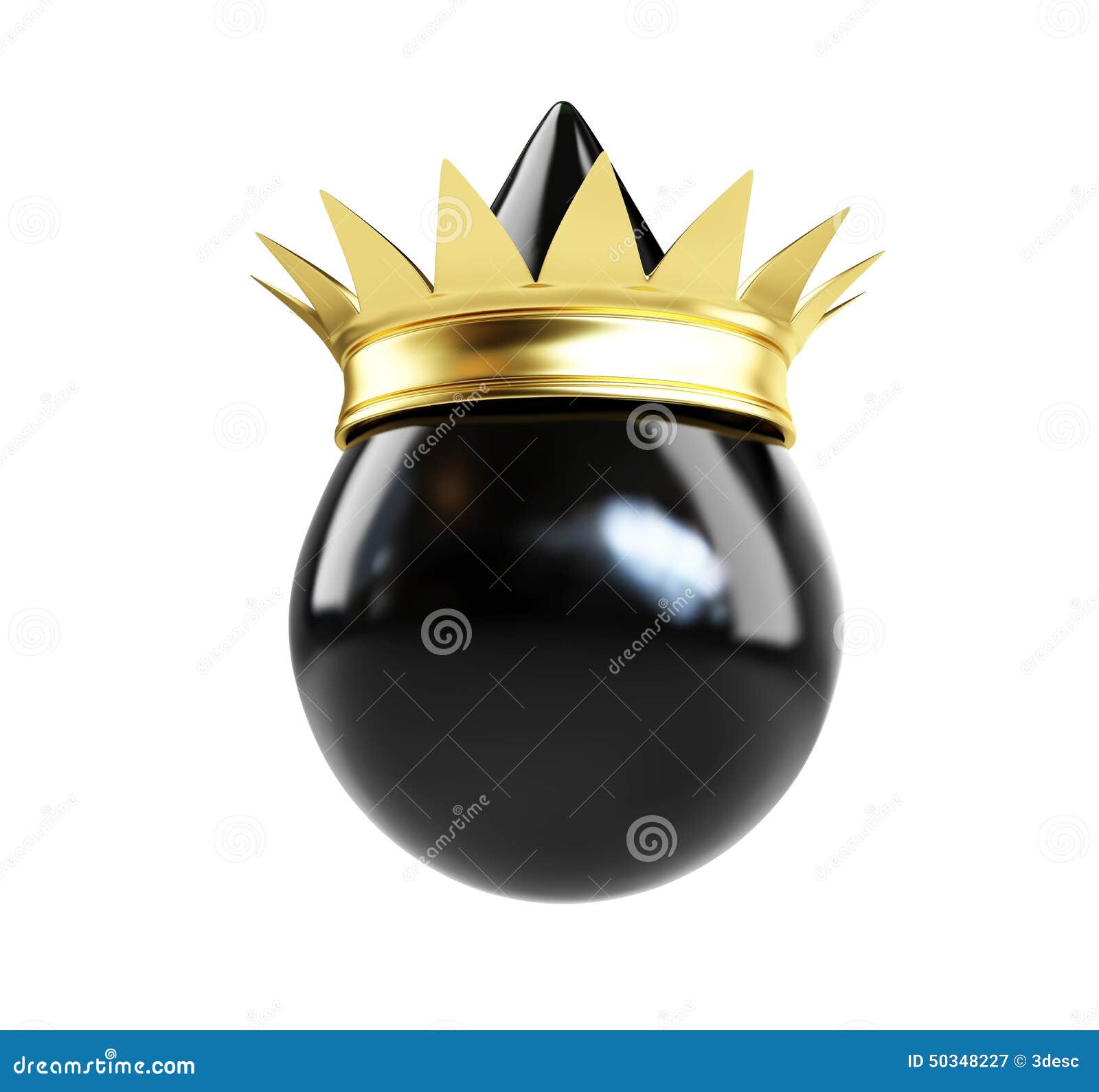 Oil Drop with a Golden Crown Crown Stock Illustration - Illustration of ...