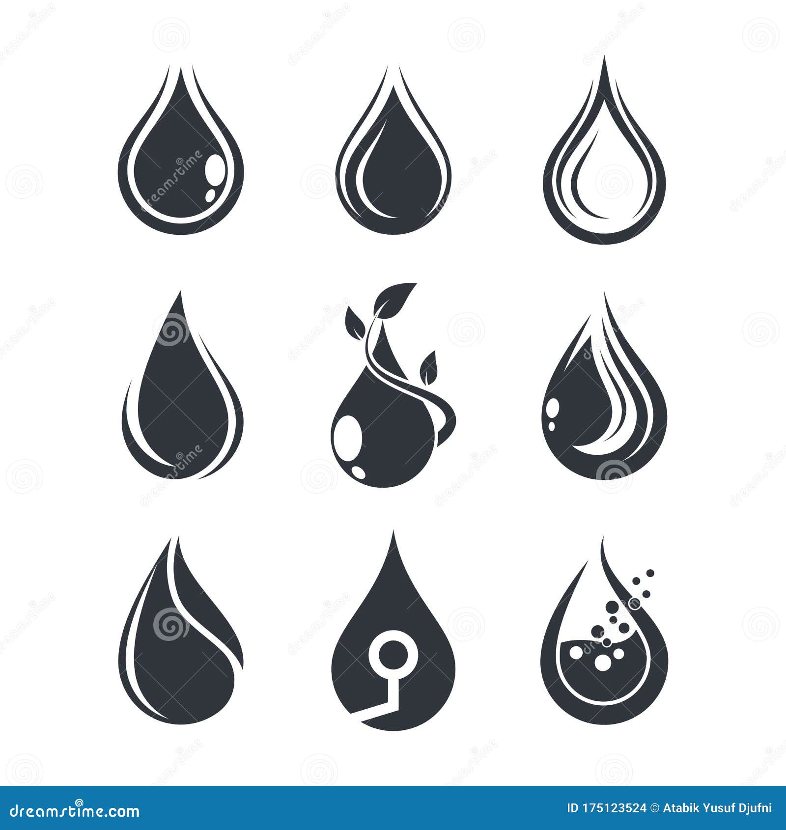 Oil Drop Icon Vector Illustration Stock Vector - Illustration of ...