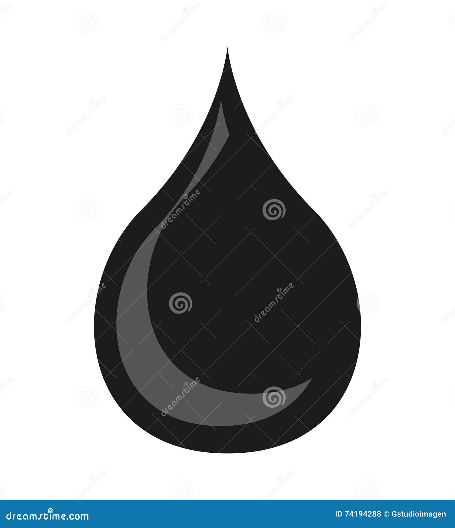 Oil Drop Isolated Icon Design Stock Illustration - Illustration of ...