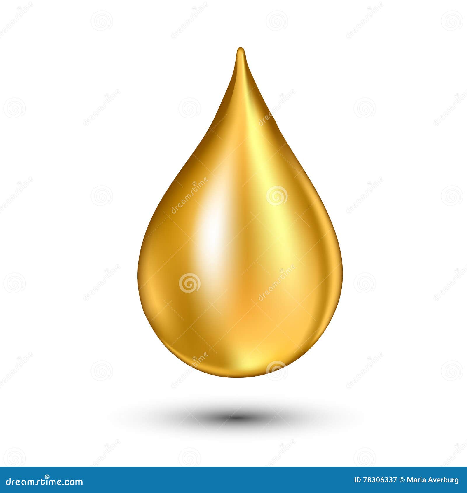 Oil Drop, Vector Icon. Clean on White. Falling . Stock Vector ...