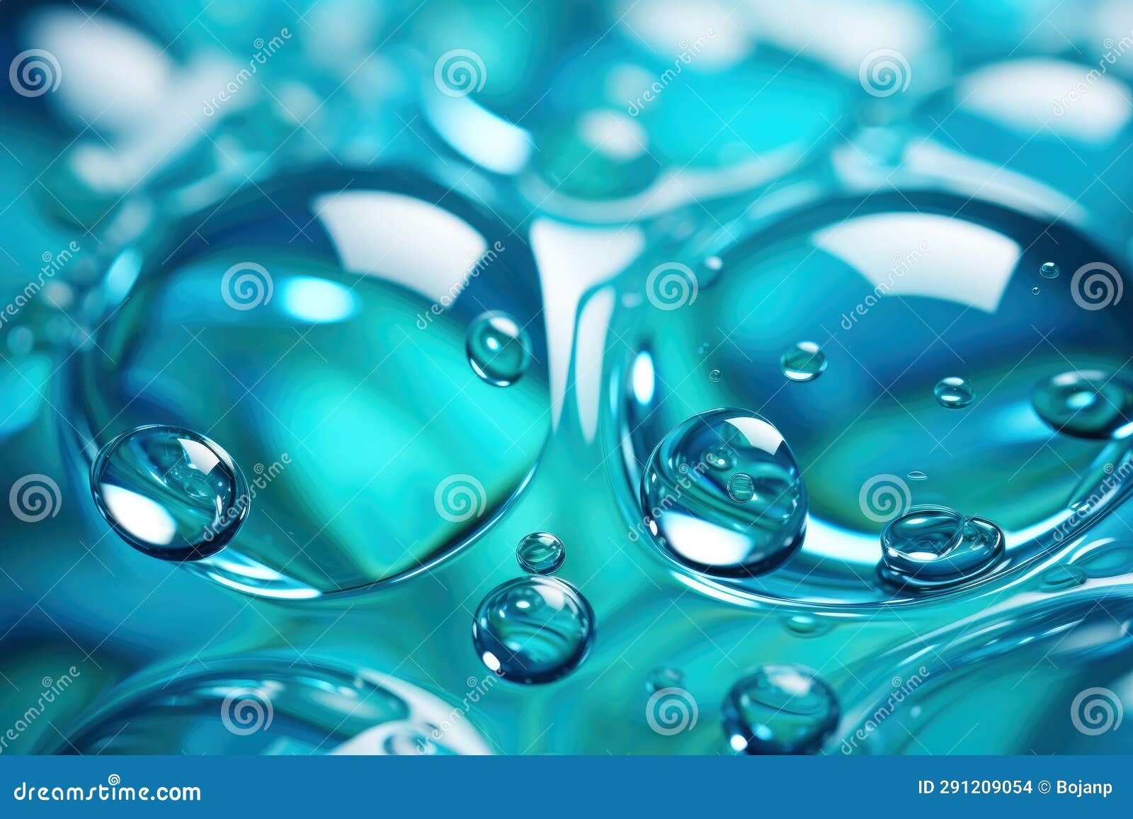 Oil Drops Dispersing And Merging On A Water Surface, Capturing The ...