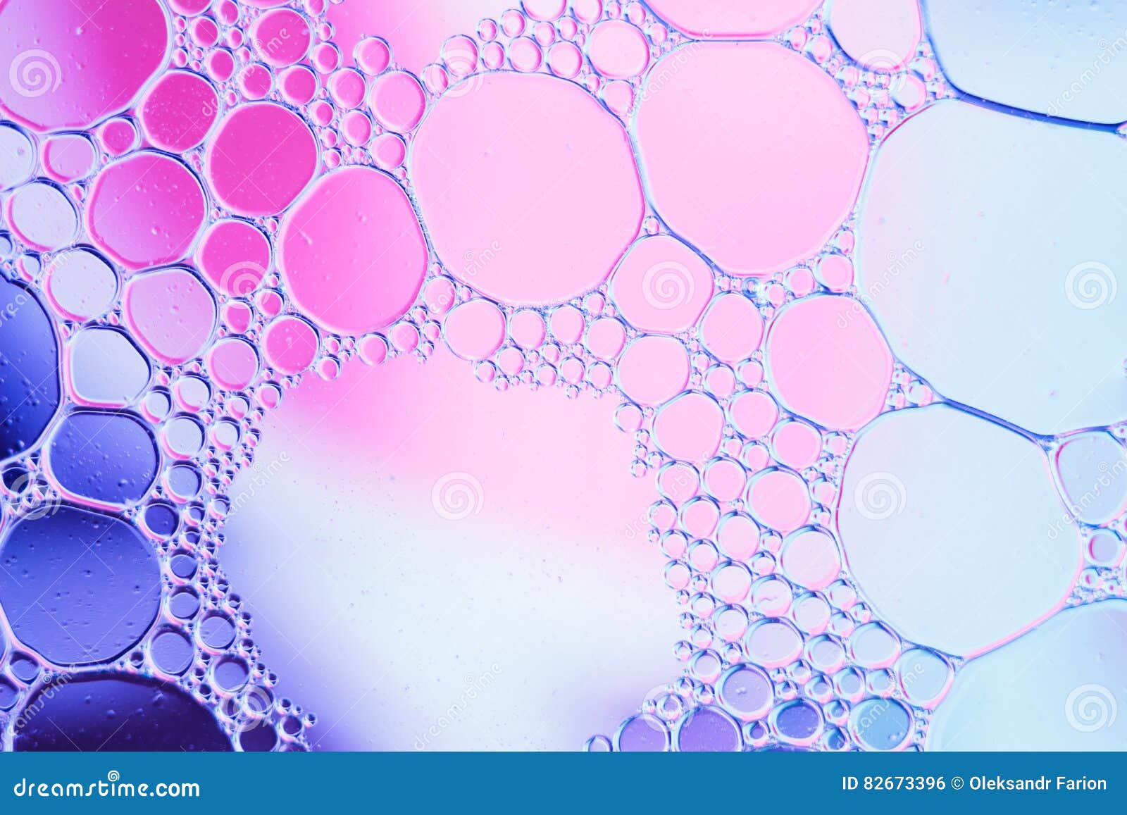 Oil Drops Floating in Water Abstract Multi Color Background. Stock ...