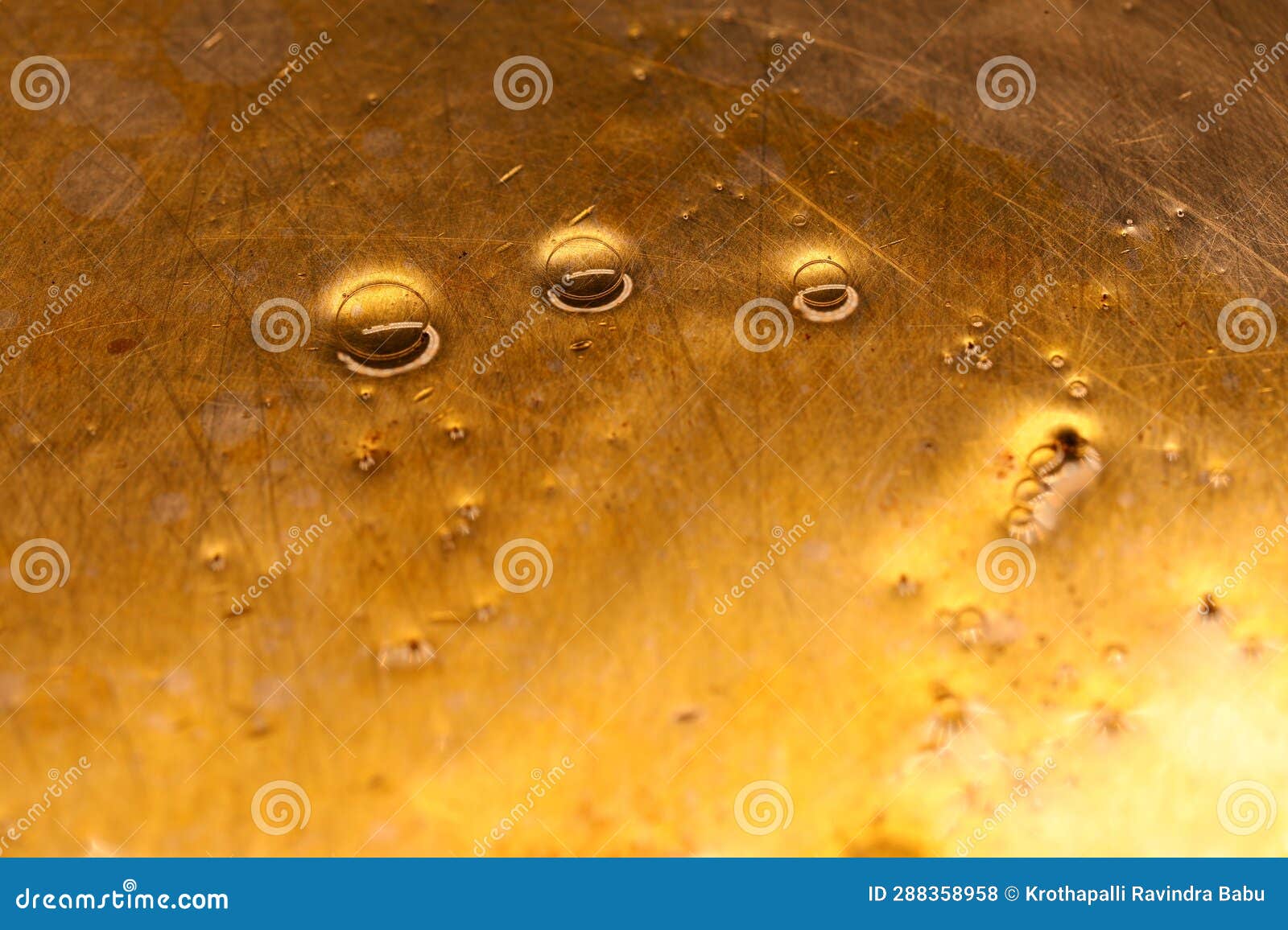 Oil Drops on Metal surface stock photo. Image of plastic - 288358958