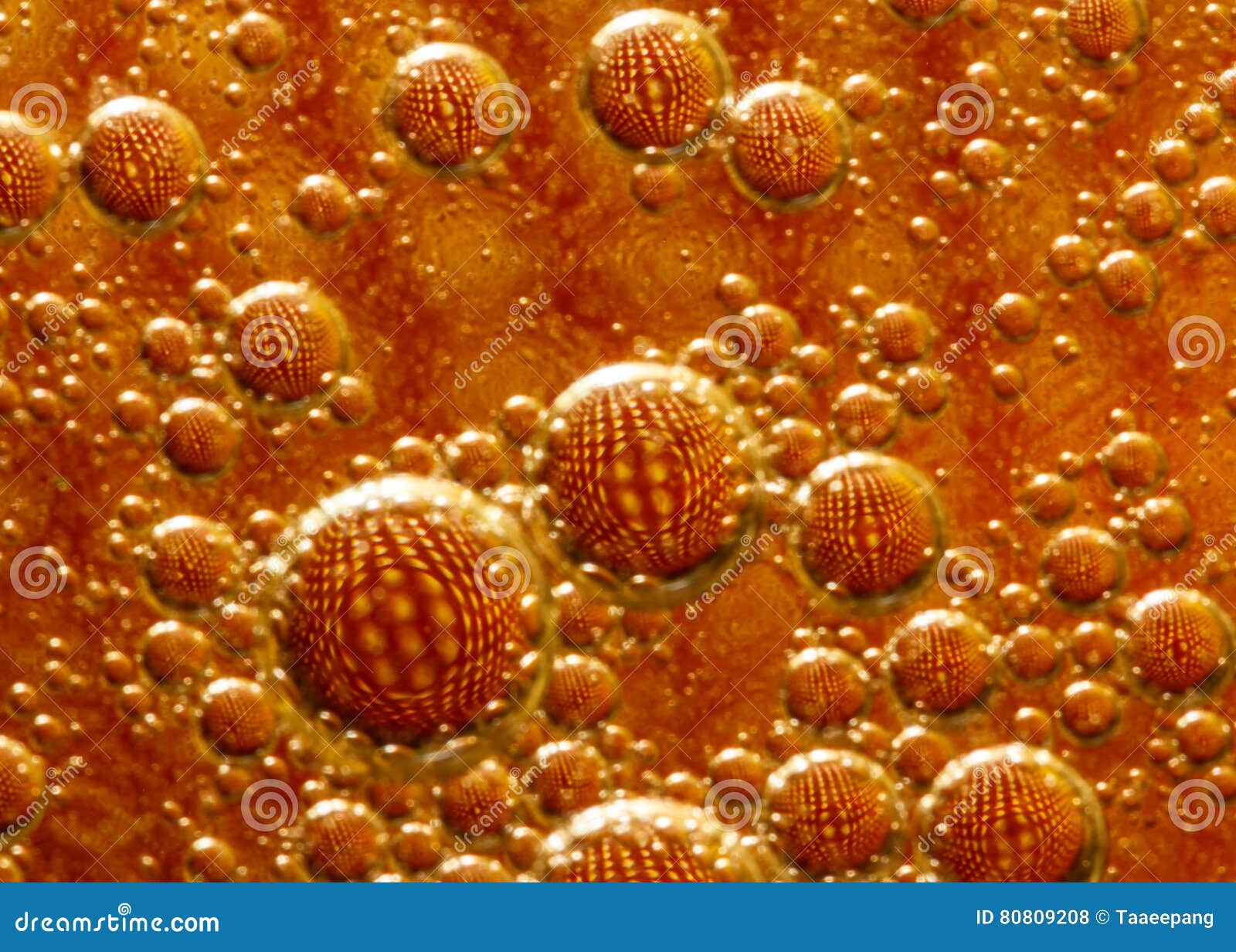 Oil Drops on a Water Surface, Stock Photo - Image of curious, detail ...