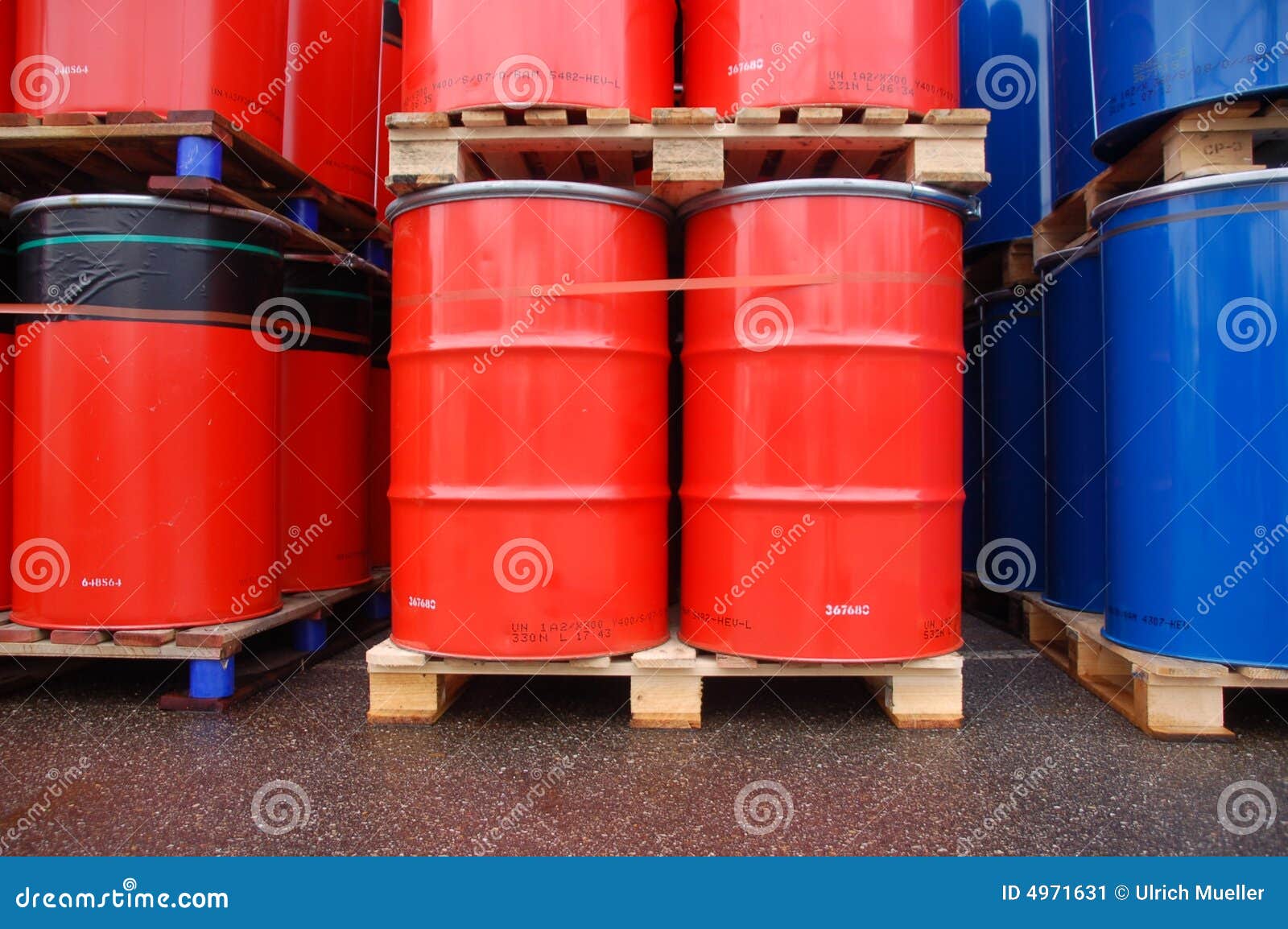 Oil drum stock image. Image of industrial, drum, outside - 4971631