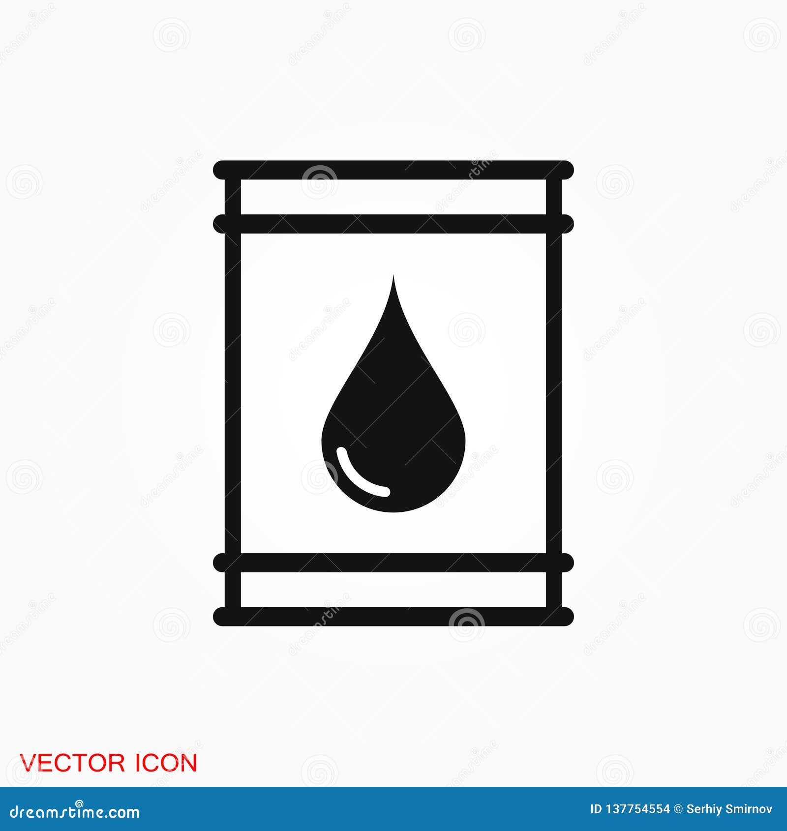 Oil Drum Container Icon Logo, Illustration, Vector Sign Symbol for ...