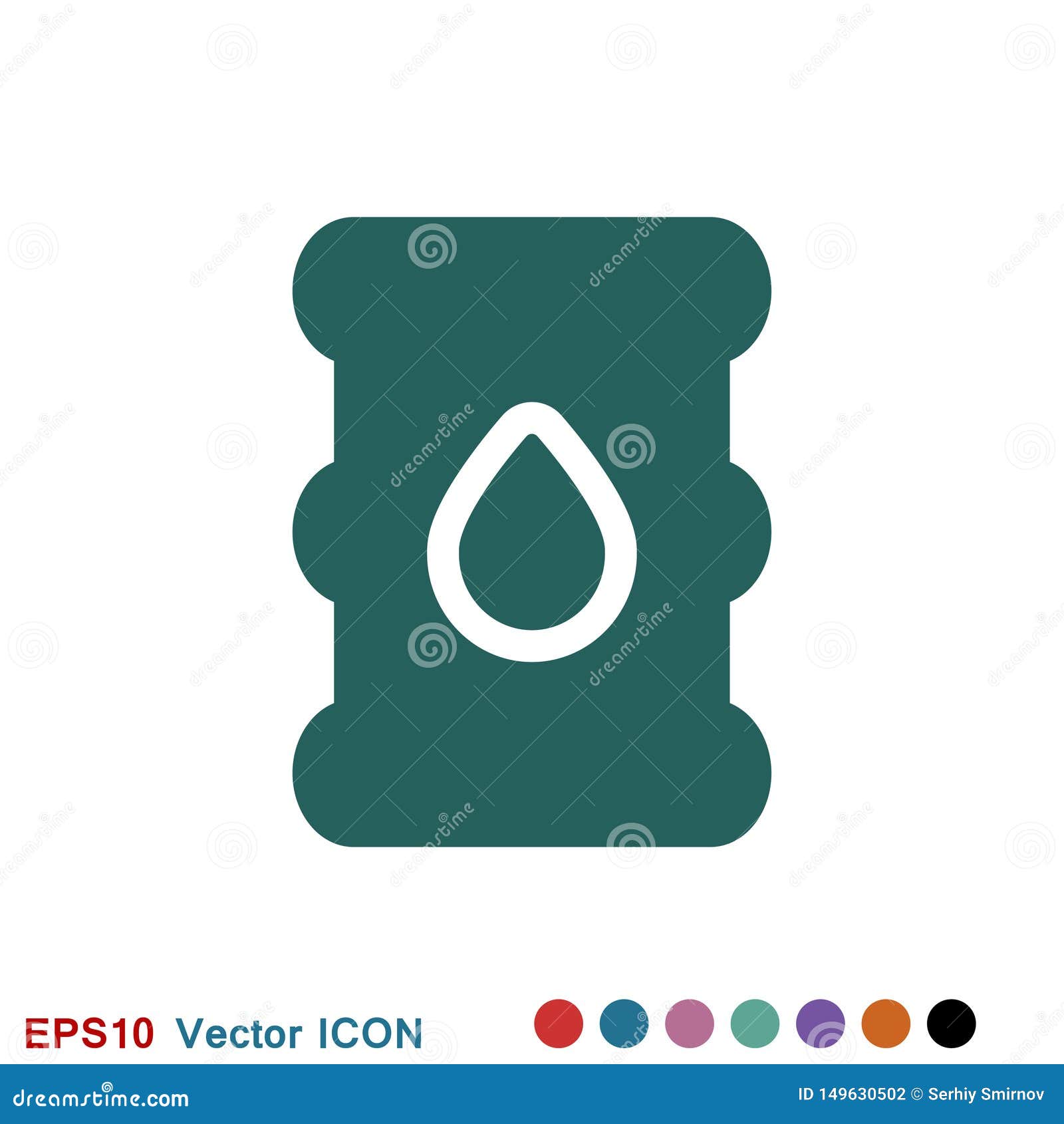Oil Drum Container Icon Logo, Illustration, Vector Sign Symbol for ...