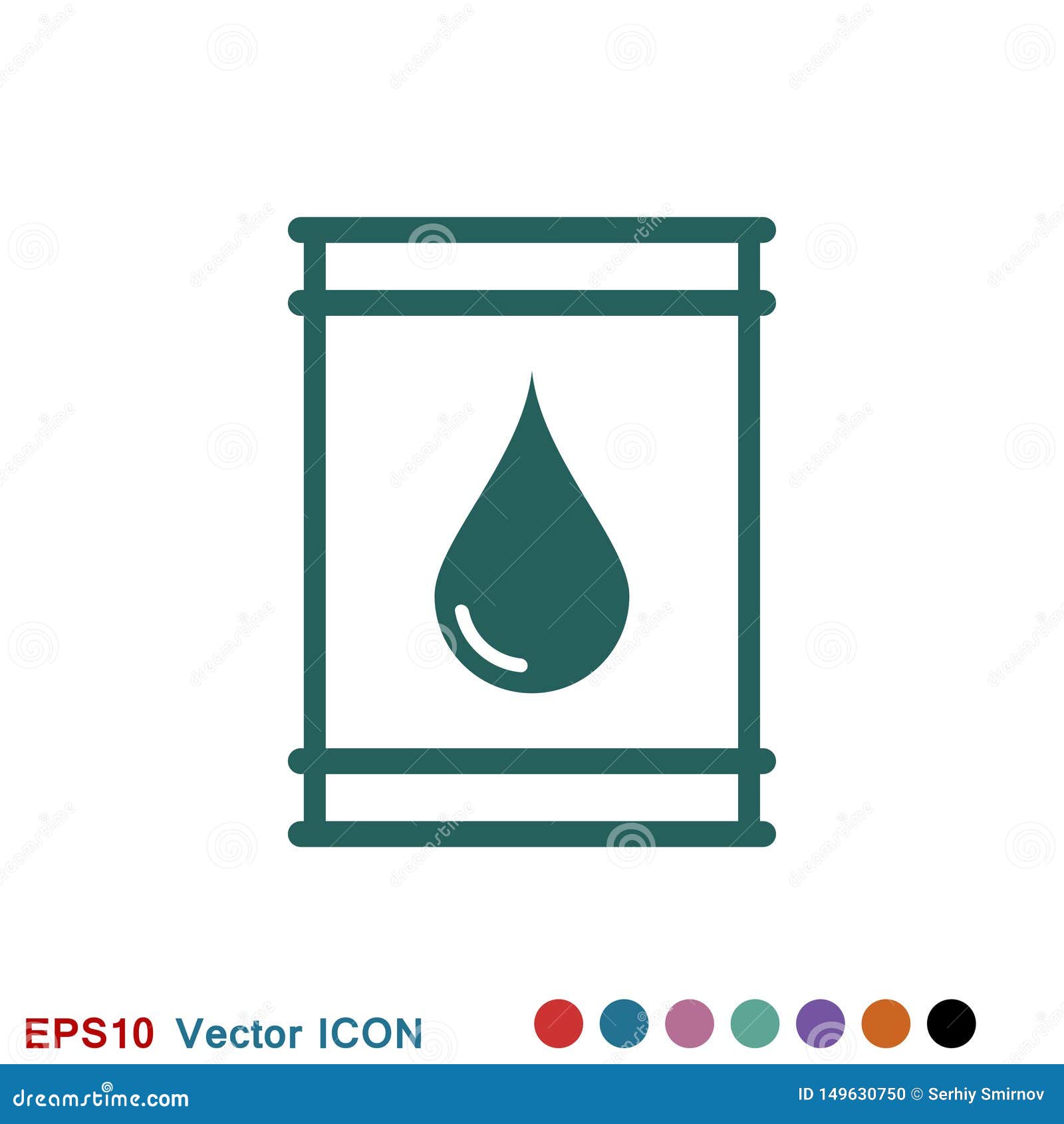 Oil Drum Container Icon Logo, Illustration, Vector Sign Symbol for ...