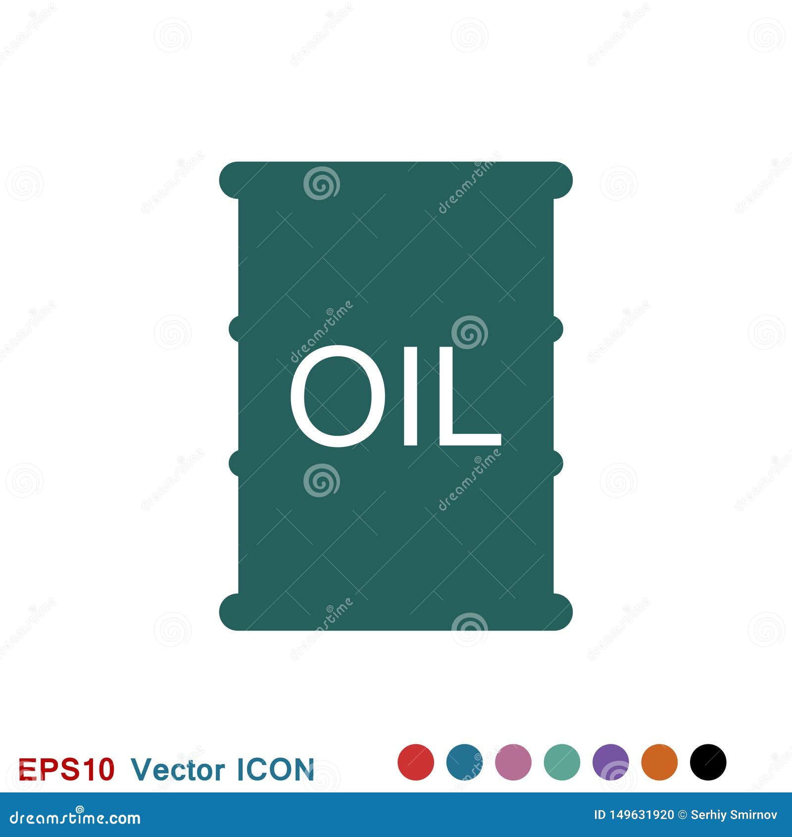 Oil Drum Container Icon Logo, Illustration, Vector Sign Symbol for ...