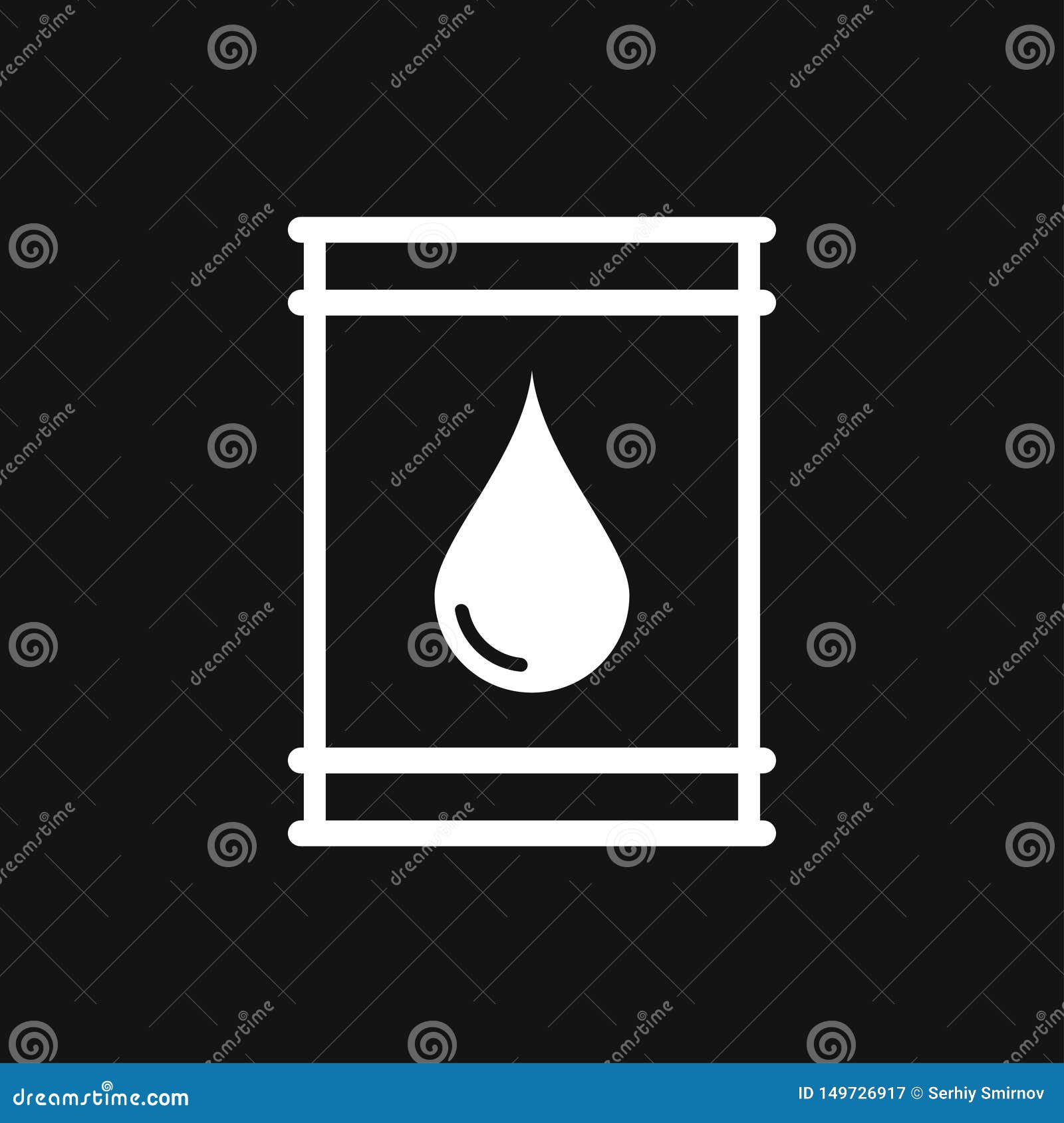 Oil Drum Container Icon Logo, Illustration, Vector Sign Symbol for ...