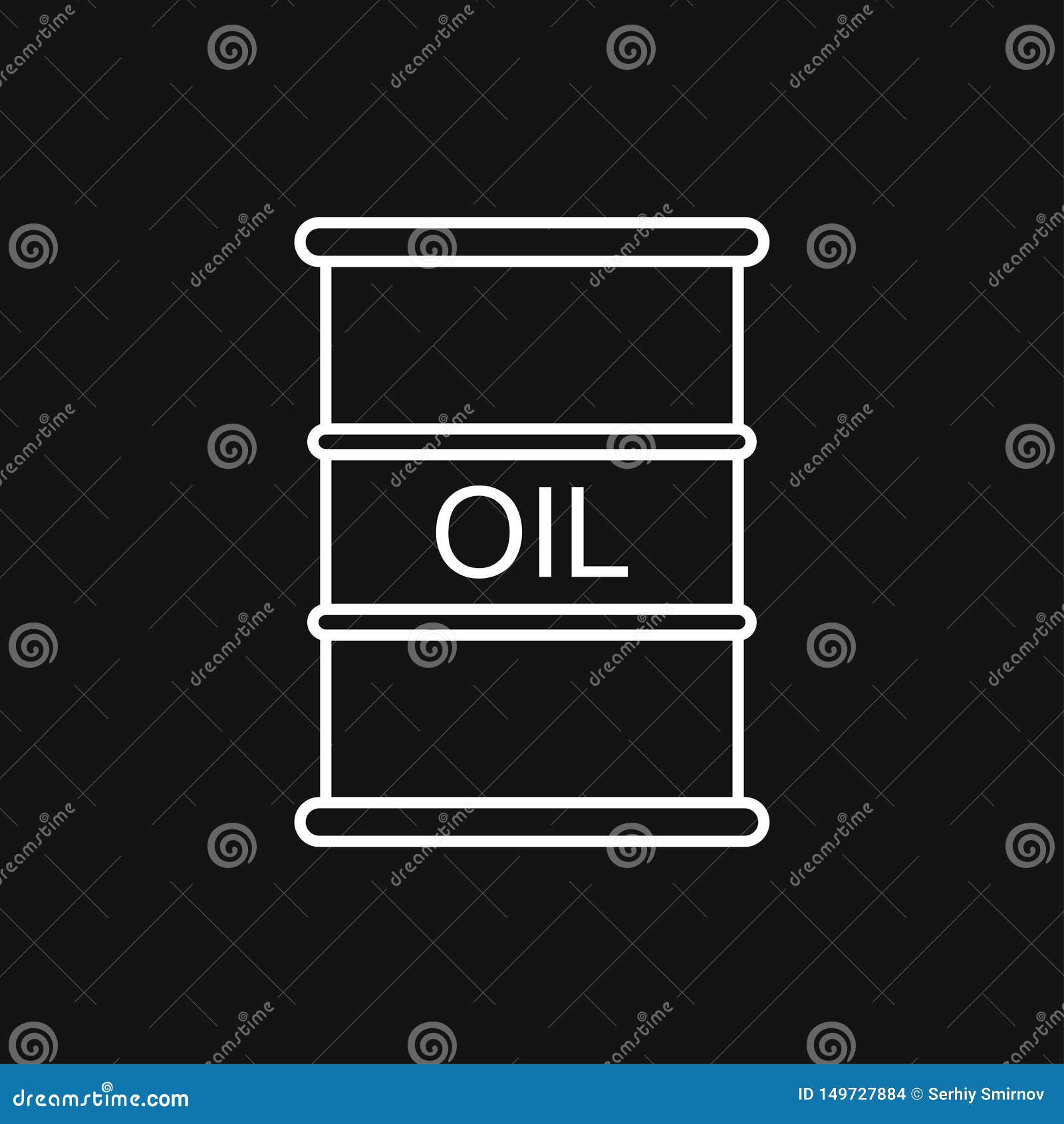Oil Drum Container Icon Logo, Illustration, Vector Sign Symbol for ...