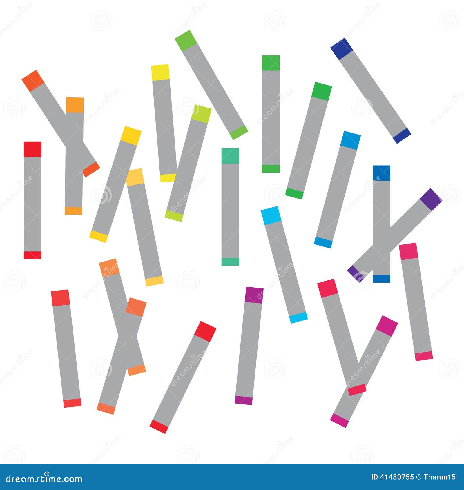 Oil or Dry Pastels stock illustration. Illustration of sticks - 41480755