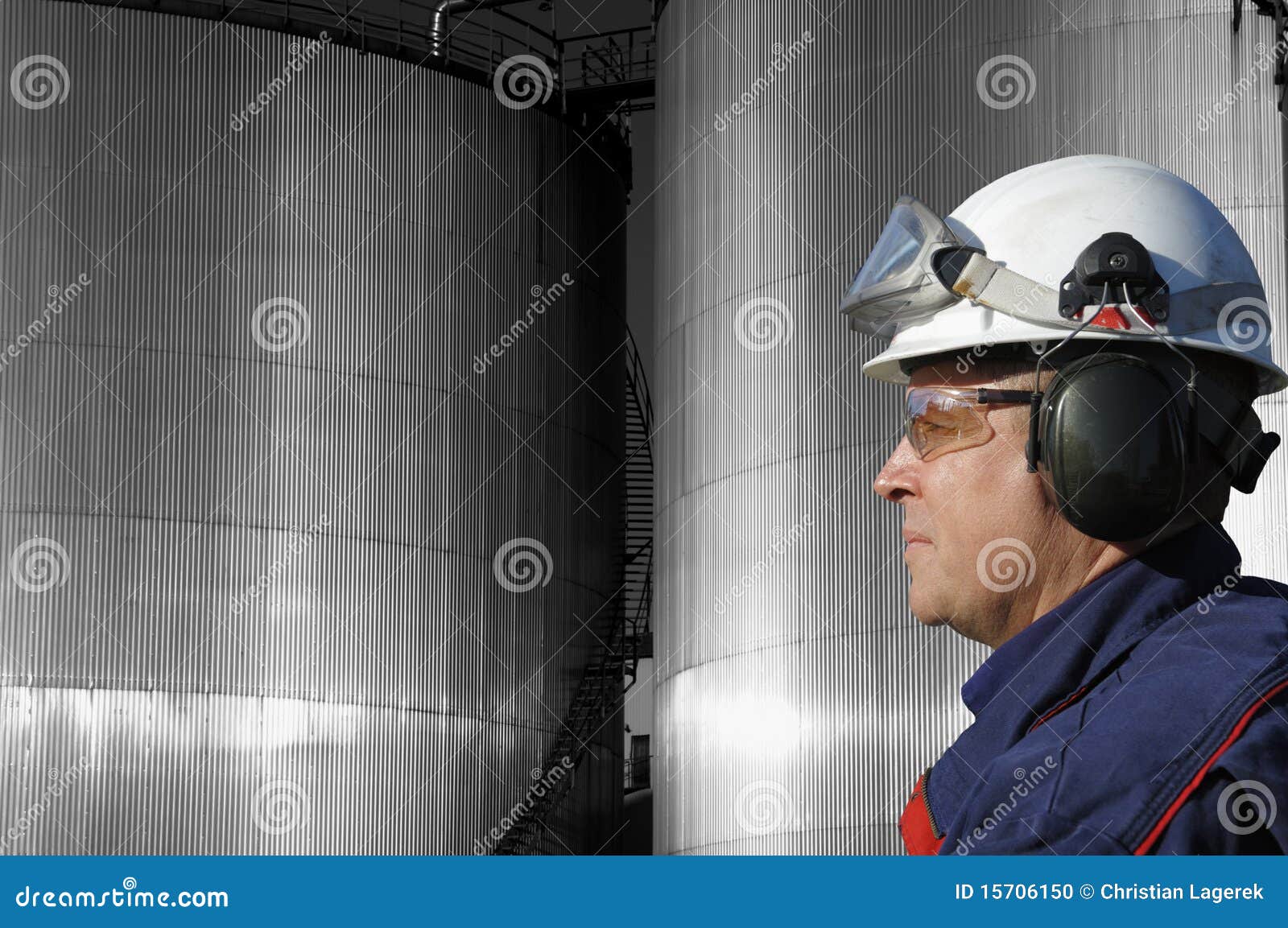 Oil engineer and industry stock photo. Image of plant - 15706150