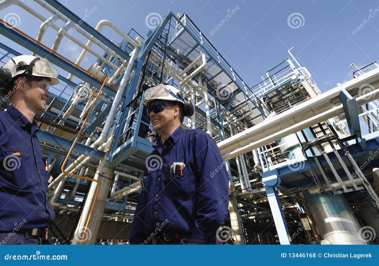Oil engineers and industry stock photo. Image of storage - 13446168