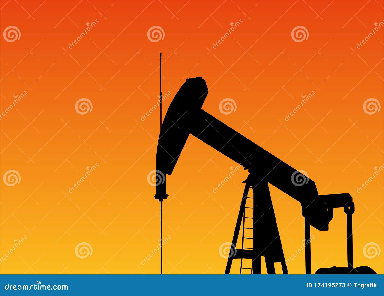 Oil Pump Extraction Derrick. Oil Mining Industrial Machine For ...