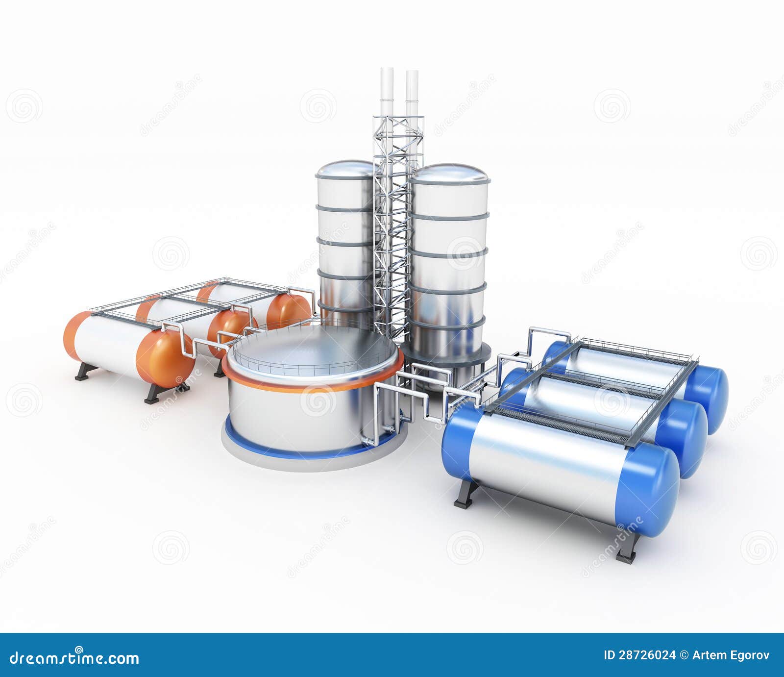 Oil factory stock illustration. Illustration of power - 28726024