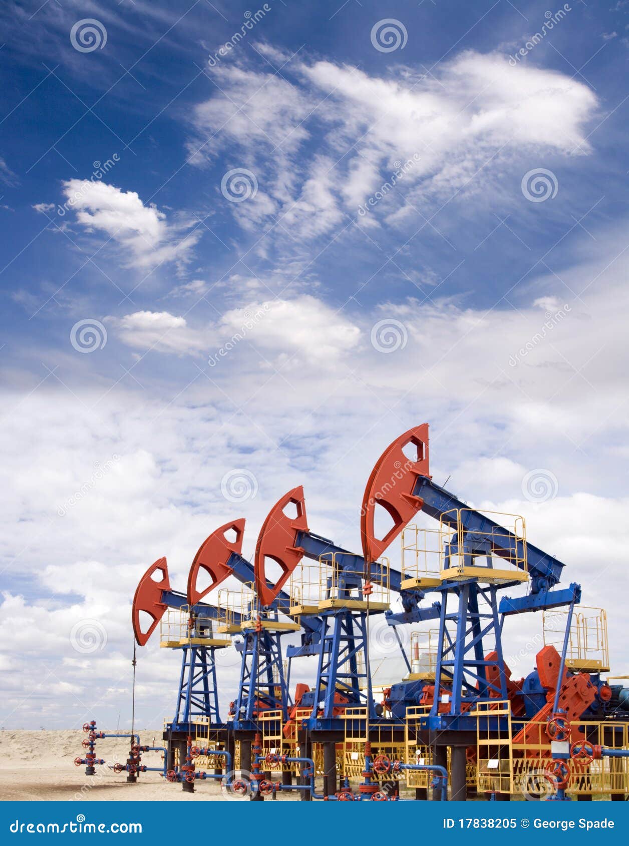Oil field stock image. Image of lever, construction, color - 17838205
