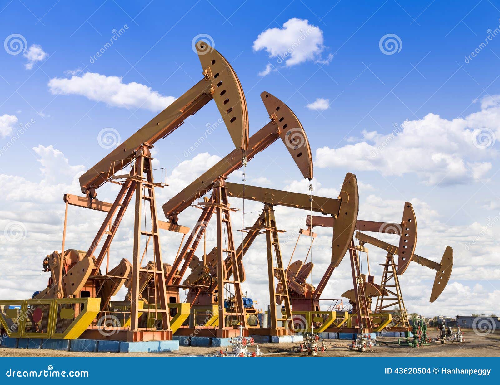 Oil field stock photo. Image of construction, oilfield - 43620504