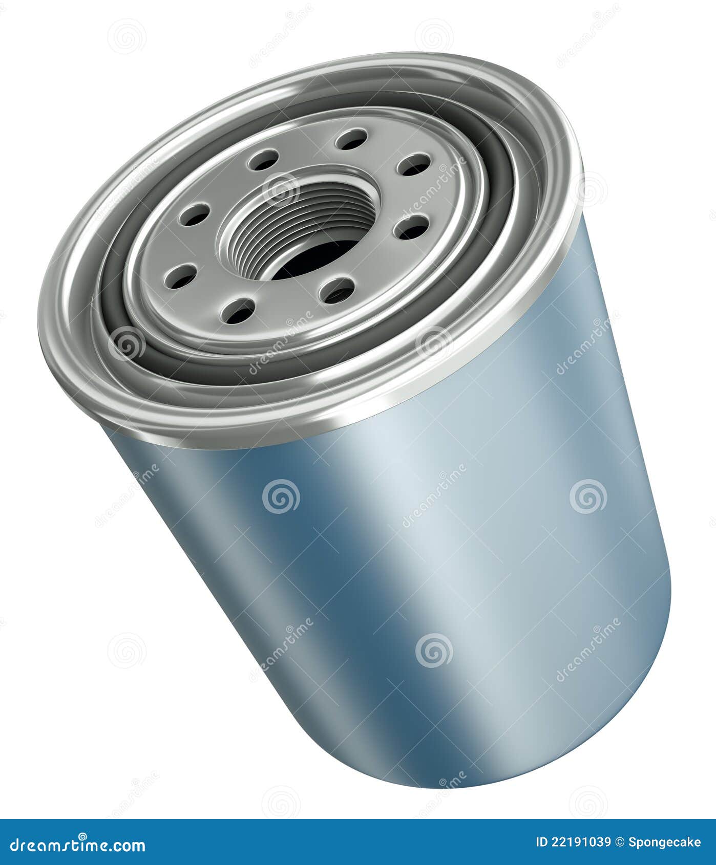 Oil filter stock illustration. Illustration of blue, engine - 22191039