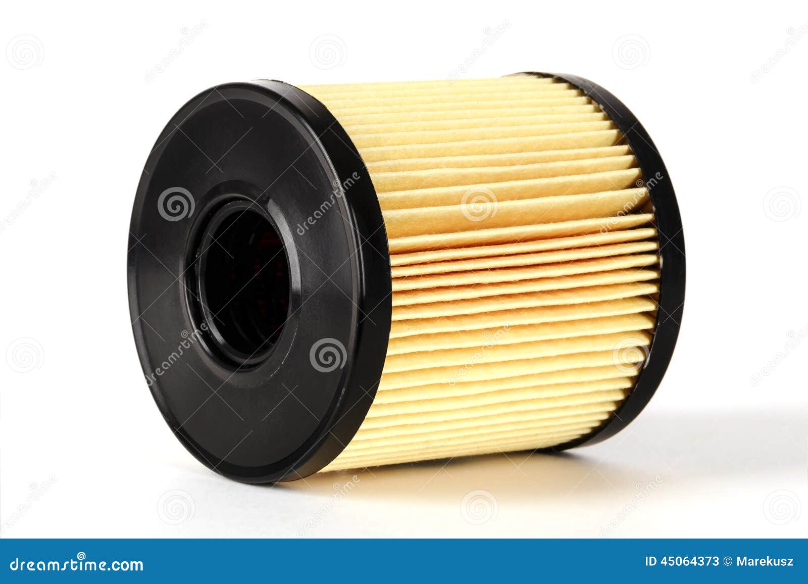 New Car Air Filter Element. Car Engine Air Filter Isolated On White ...