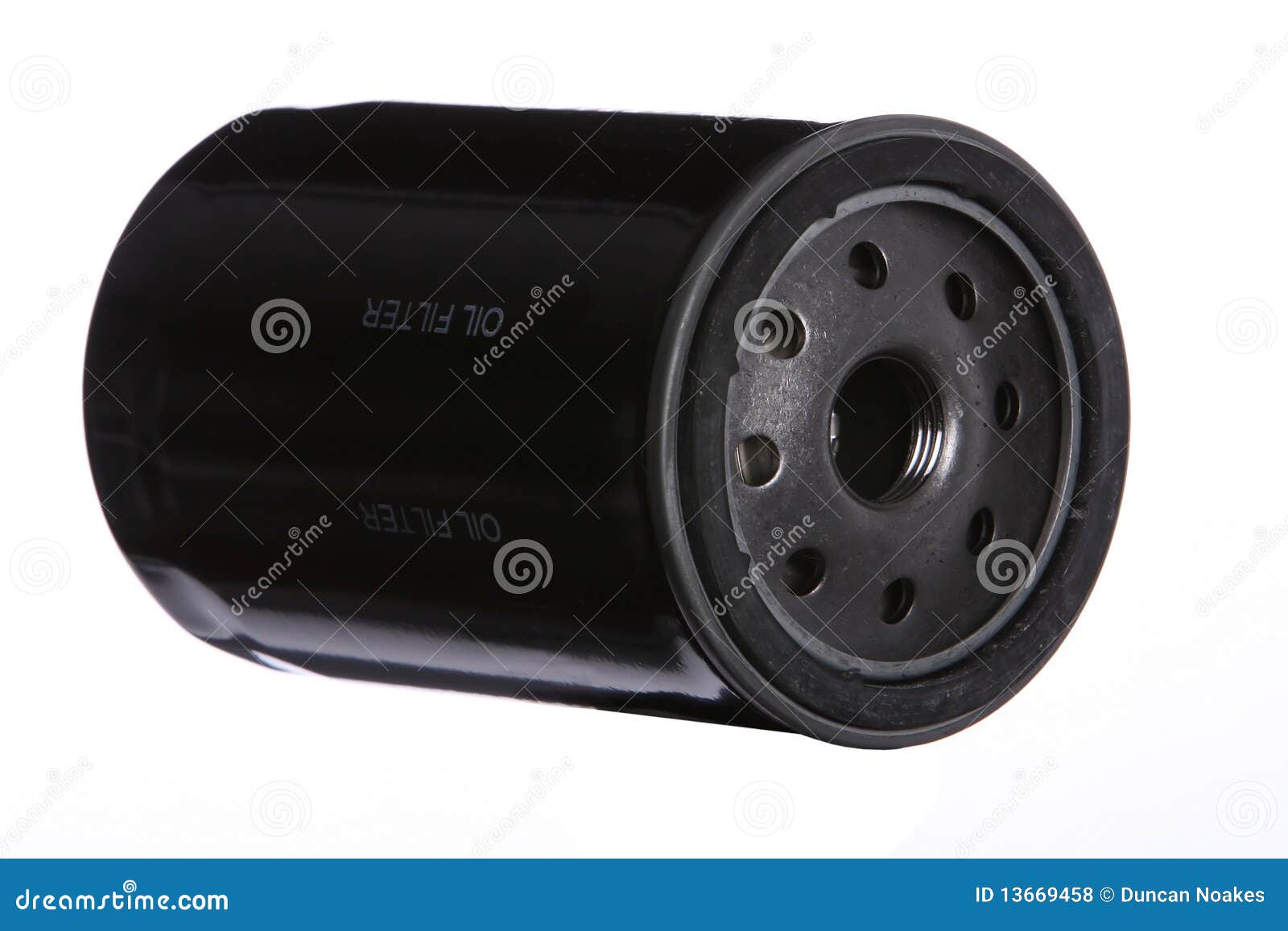 Oil Filter - Isolated stock photo. Image of steel, motor - 13669458