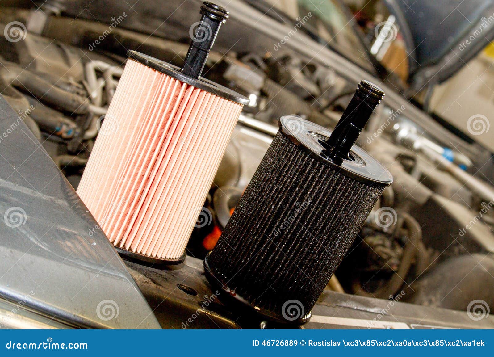 Oil filter stock image. Image of fixing, mechanic, automobiles - 46726889
