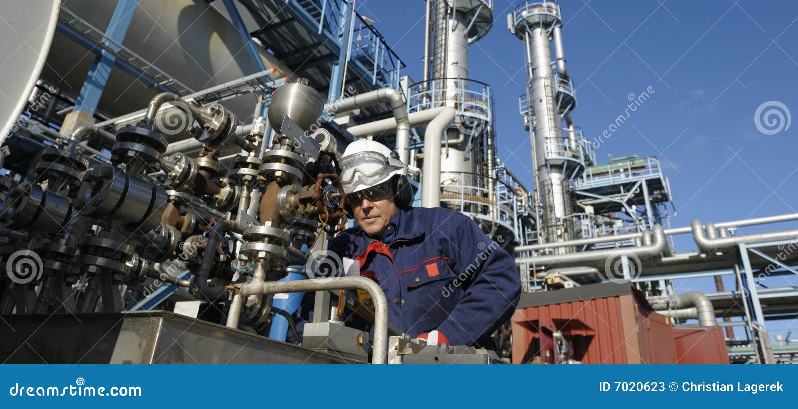 Oil, Fuel, Refinery and Engineer Stock Image - Image of power ...