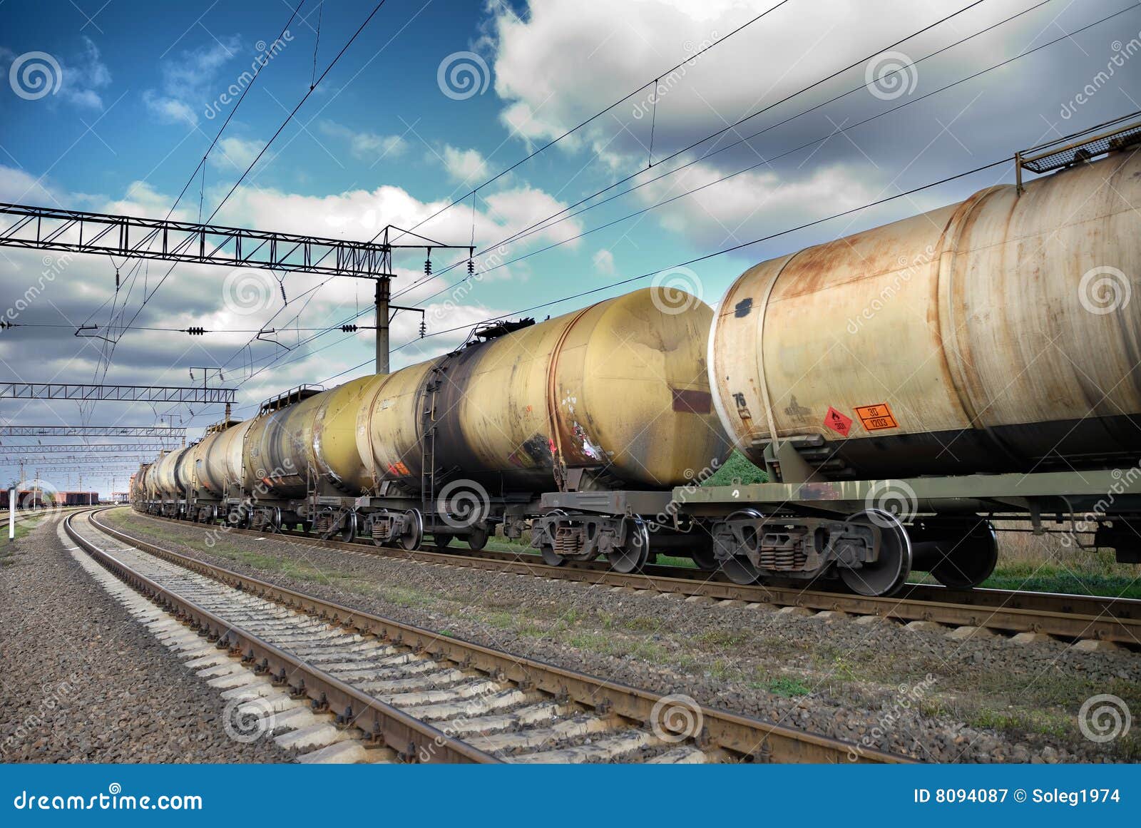 Oil and Fuel Transportation by Rail Stock Image - Image of industry ...