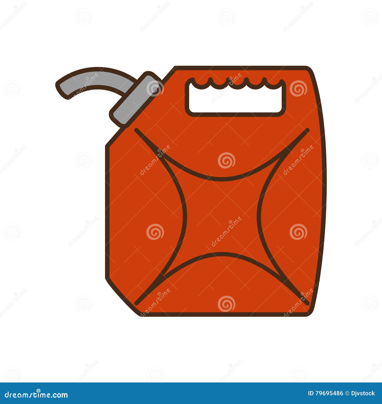 Oil galon isolated icon stock vector. Illustration of fuel - 79695486